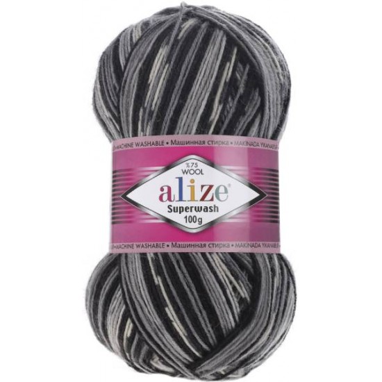 Суперуош комфорт сокс е умна прежда с програмиран принт ефект за ...